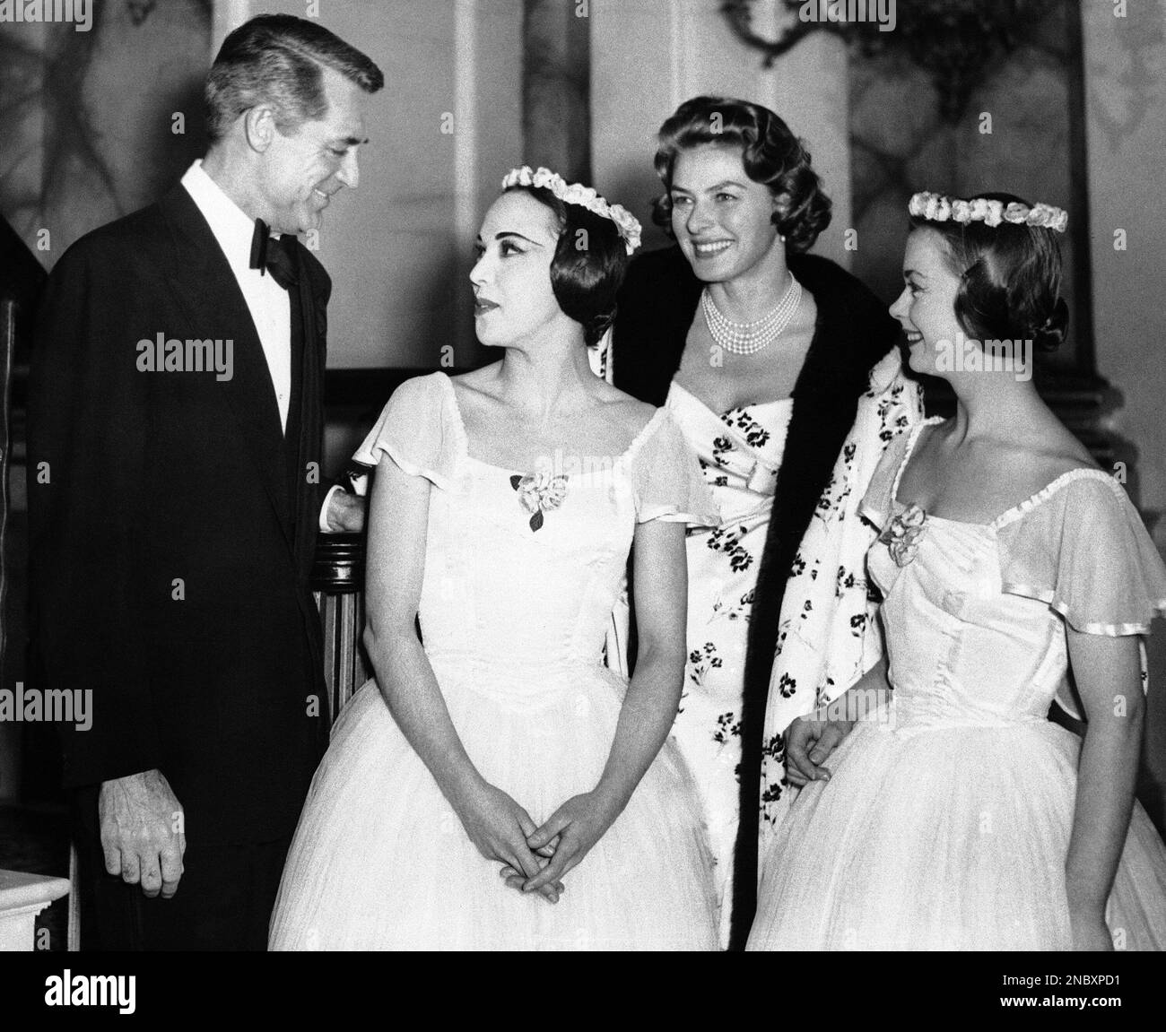 American actor Cary Grant, left, and Swedish-born actress Ingrid ...