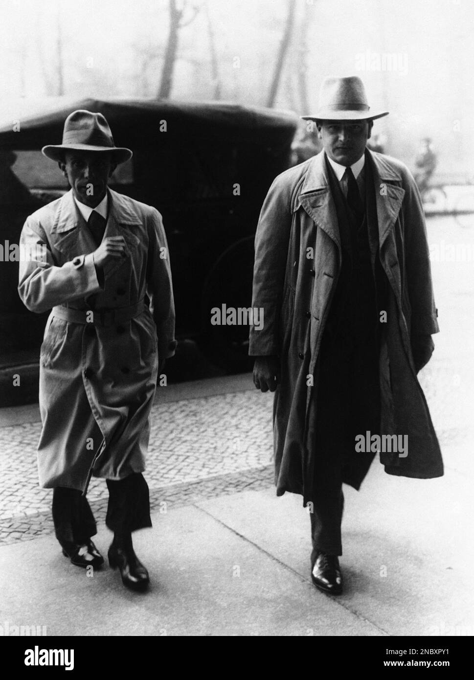 The national socialist delegates Dr. Joseph Goebbels, left, and the ...
