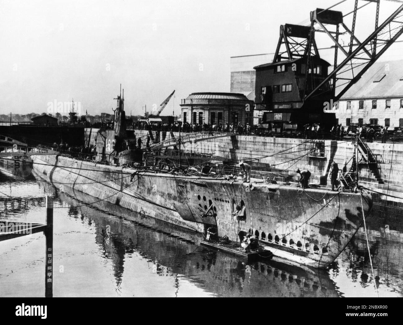 Her 26 dead removed from the rear sections, the U.S. Submarine "Squalus ...