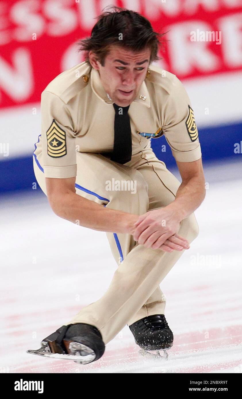 Ryan Bradley, of the United States, skates his short program at the ISU ...