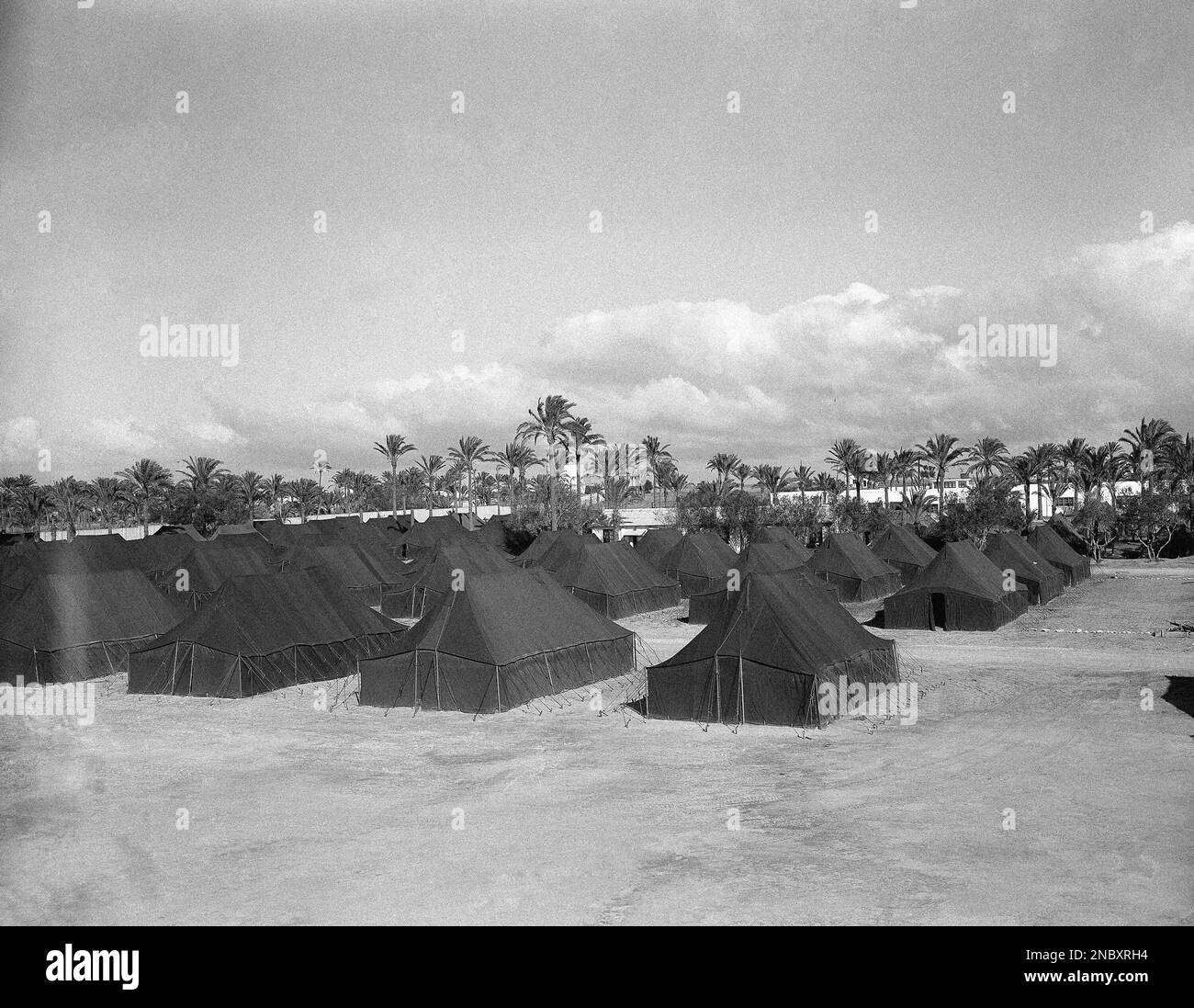 Many U.S. airmen stationed at Wheelus Field in Libya on Feb. 9, 1952 ...