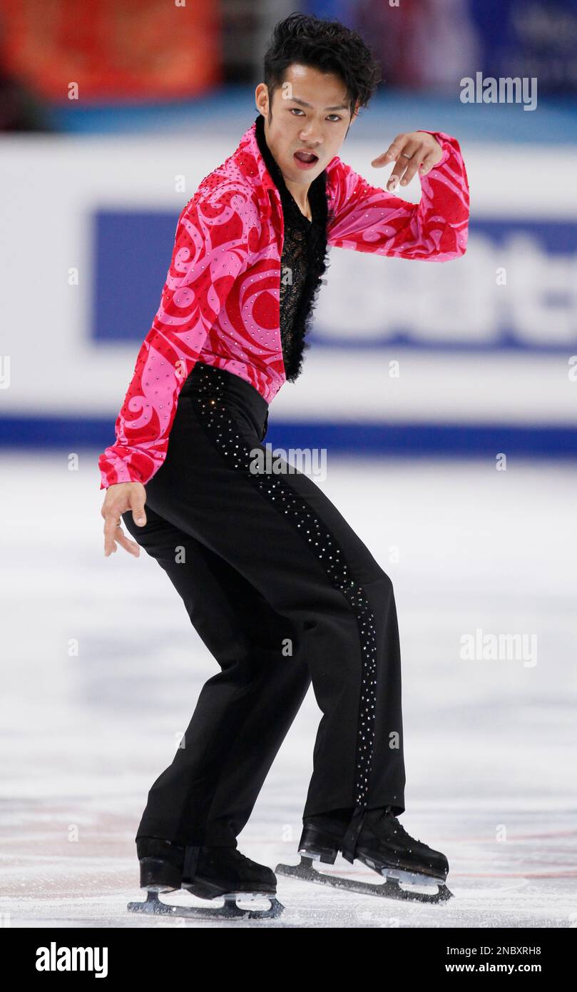 Japan's Daisuke Takahashi skates his short program at the ISU Figure ...