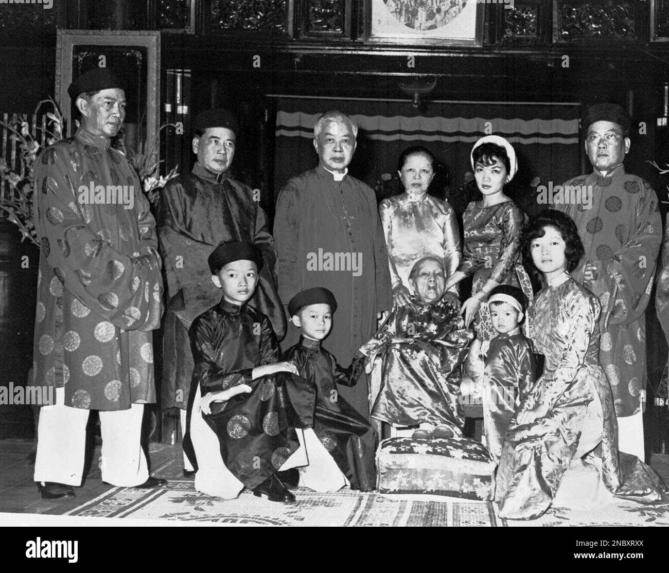 FILE - In this 1963 file photo, President Ngo Dinh Diem, second from ...