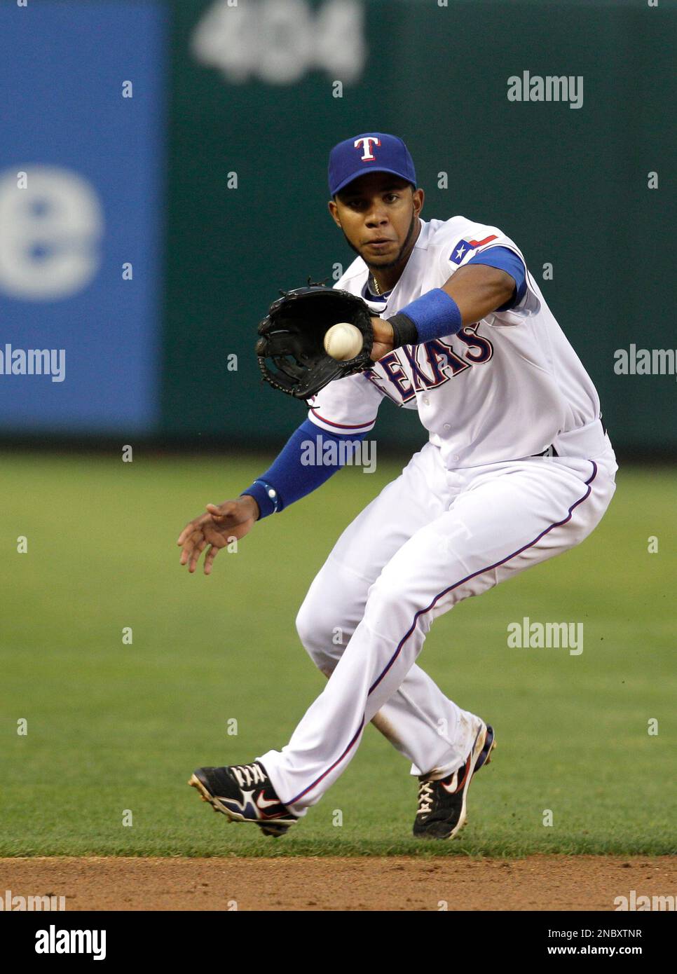 Texas Rangers' Elvis Andrus (1) during a baseball game against the ...