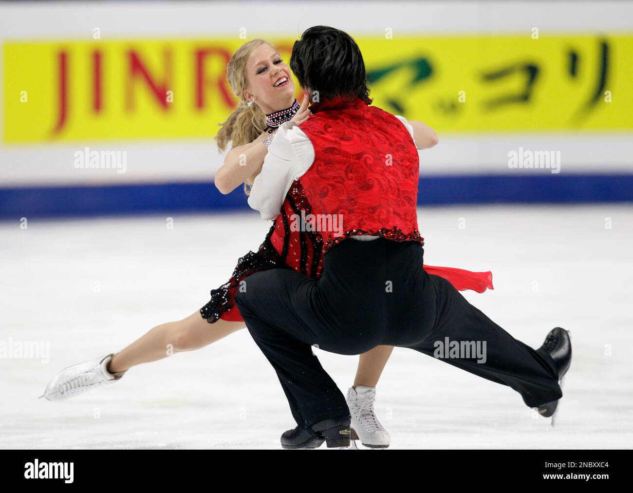 Canada's Kaitlyn Weaver and Andrew Poje perform their free dance during ...