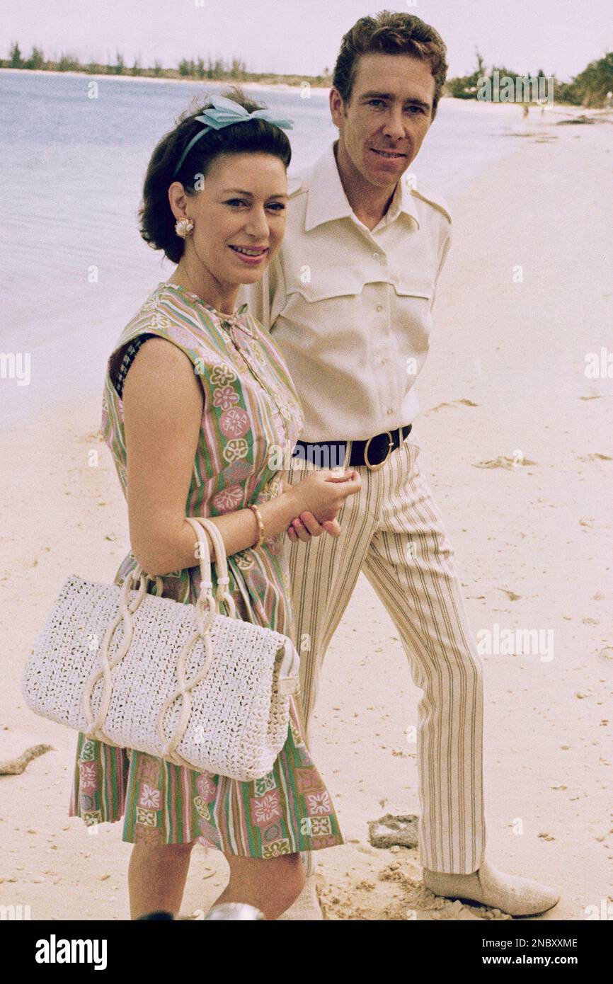Princess Margaret and Lord Snowdon in Nassau on March 16, 1967. (AP ...