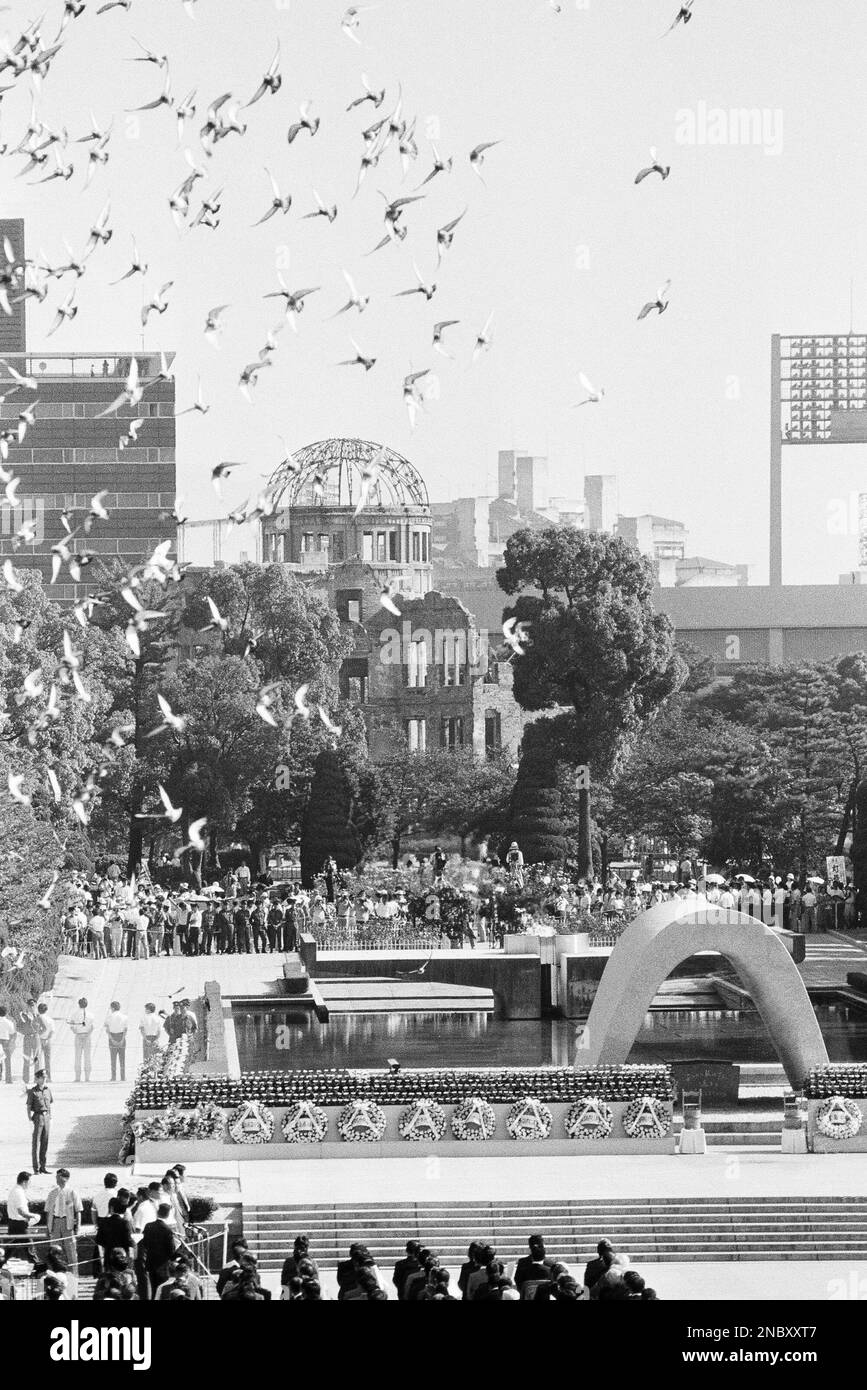 The 41st anniversary of world’s first atomic bombing, on August 6, 1945 ...