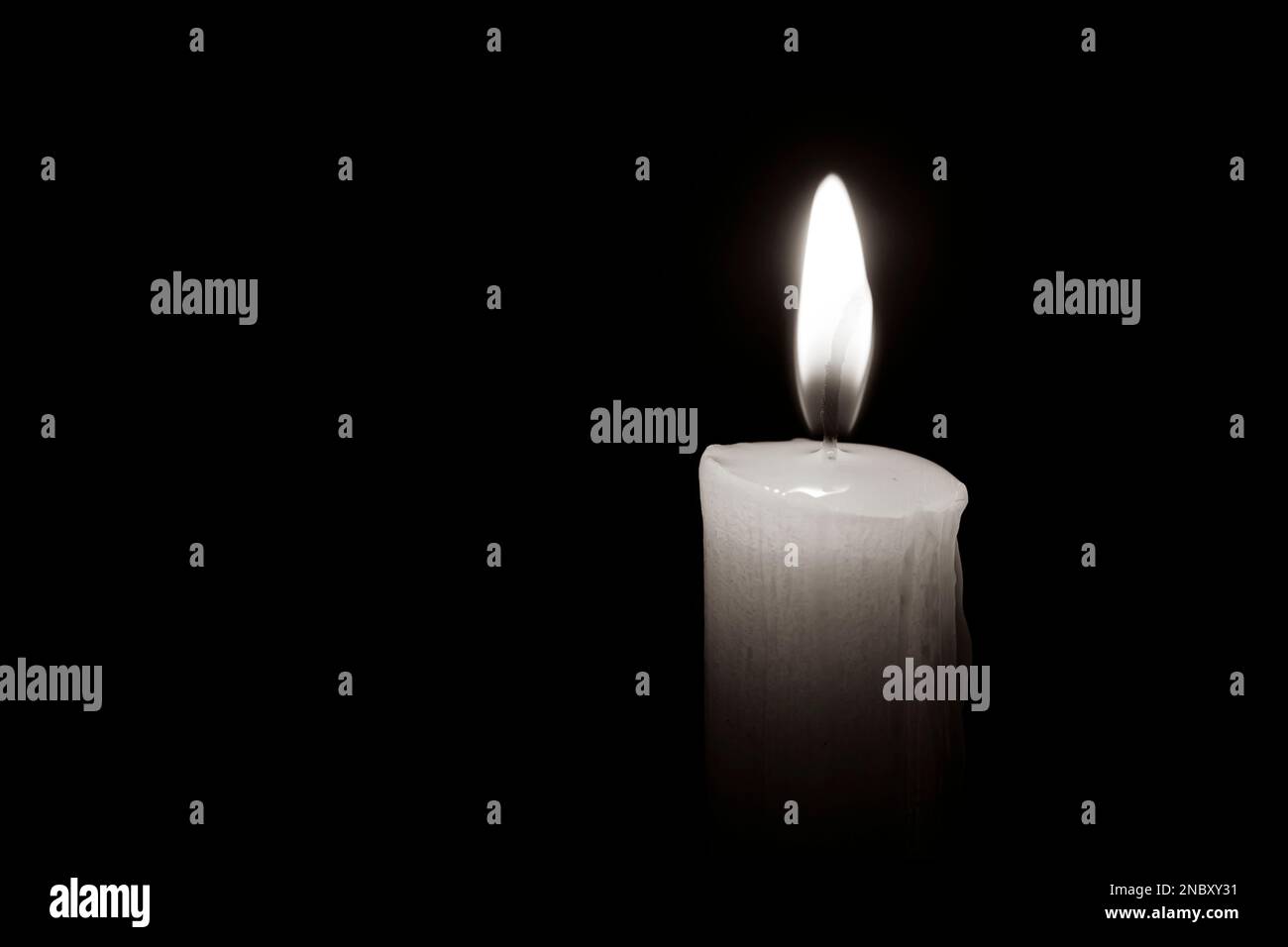 The concept of mourn, Candle dark on black background,RIP Stock Photo ...