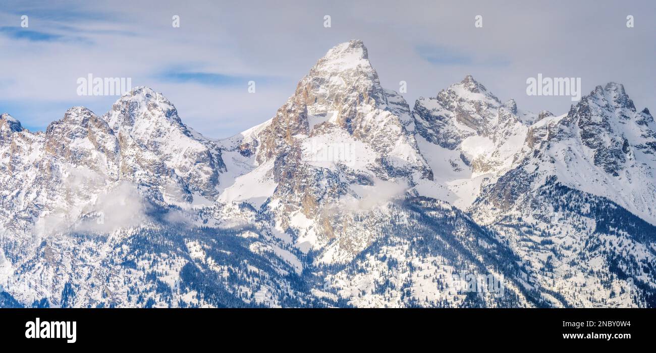 Teton Mountain Range Grand Teton National Park,Wyoming,USA Stock Photo ...