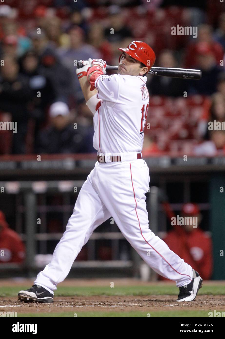 Cincinnati Reds first baseman Joey Votto in action against the Arizona ...