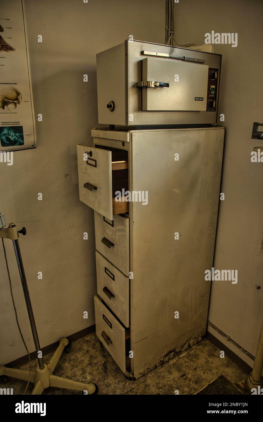 Old treatment room of a doctor Stock Photo - Alamy