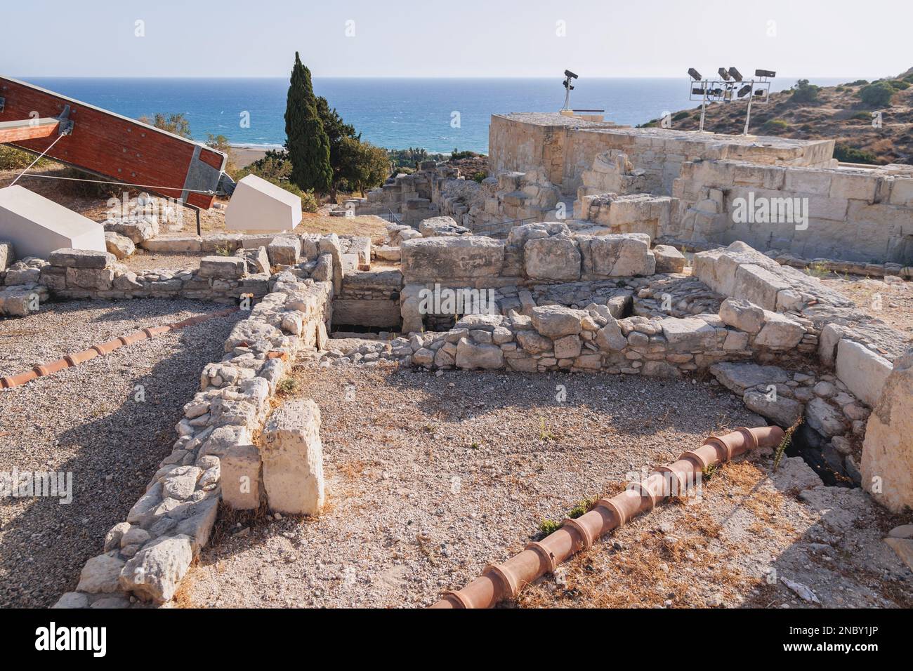 Ruins in Kourion Archaeological Site in Cyprus island country Stock ...