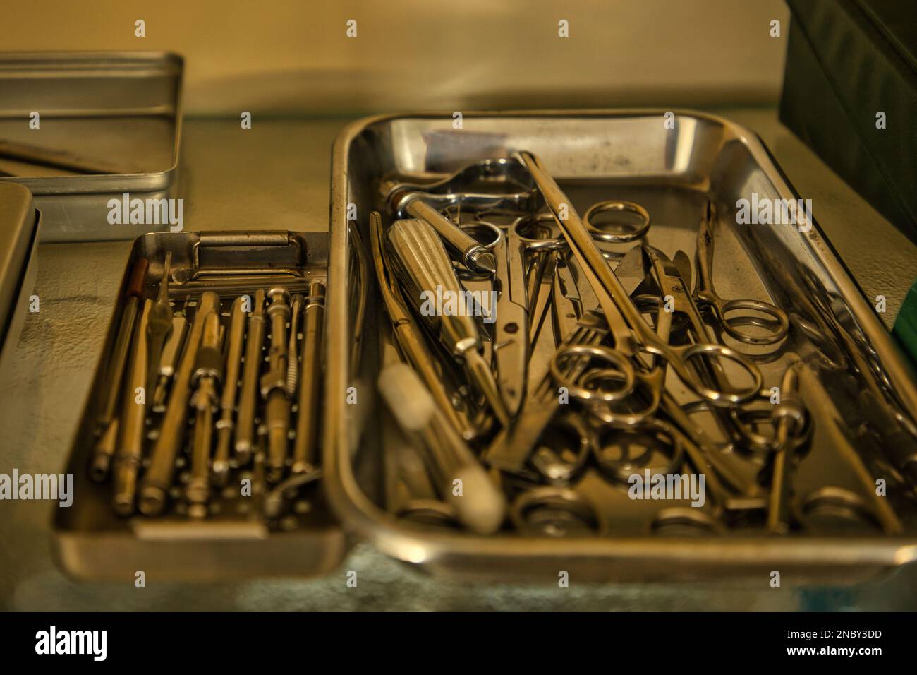 Old treatment room of a doctor Stock Photo - Alamy