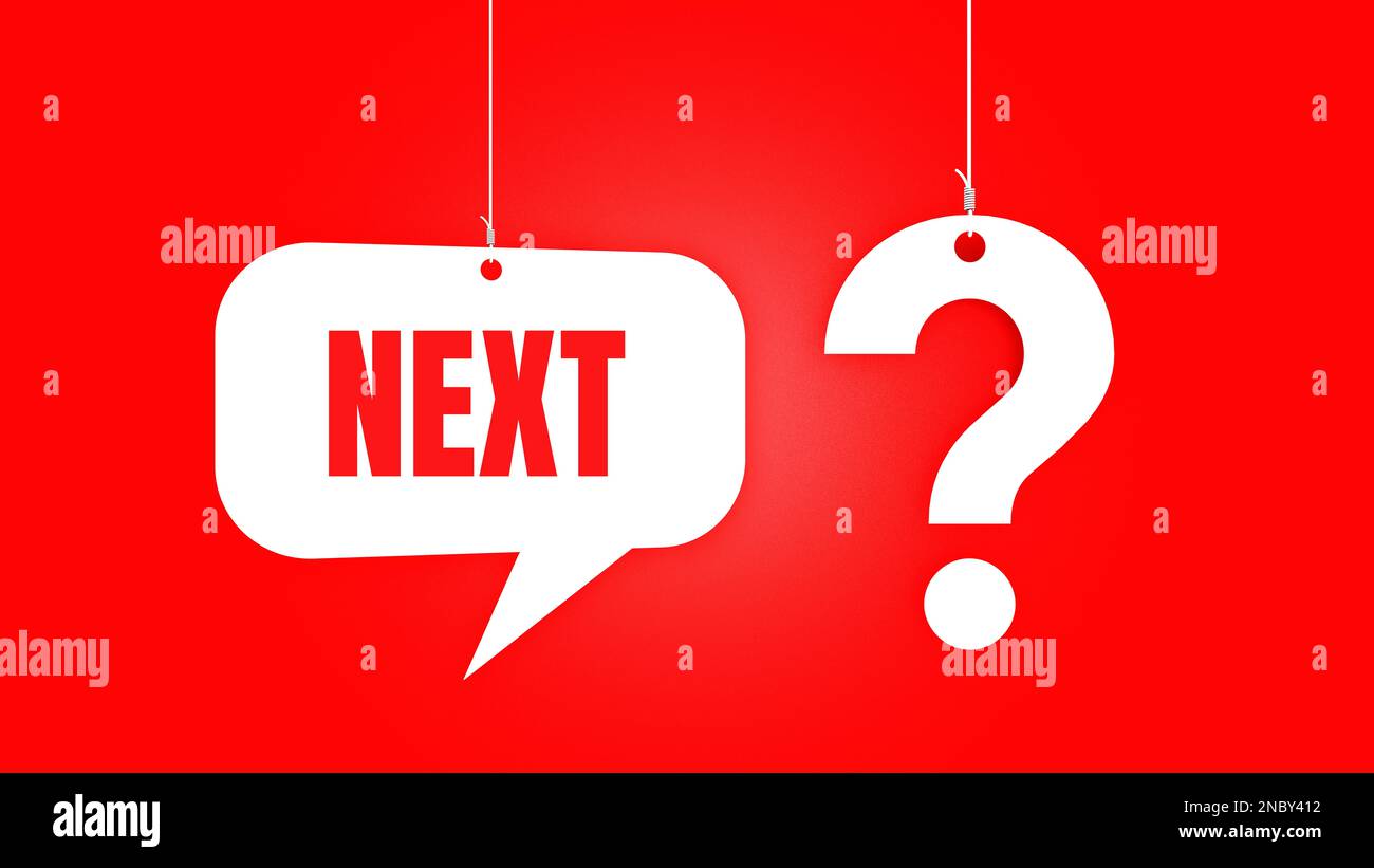 next step and question Stock Photo - Alamy