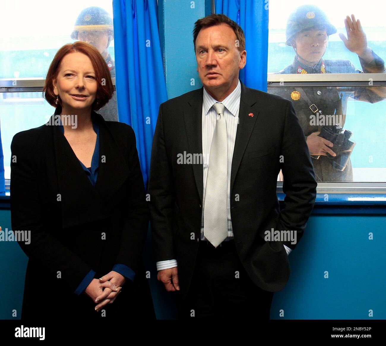 Australia's Prime Minister Julia Gillard, left, and her partner Tim ...