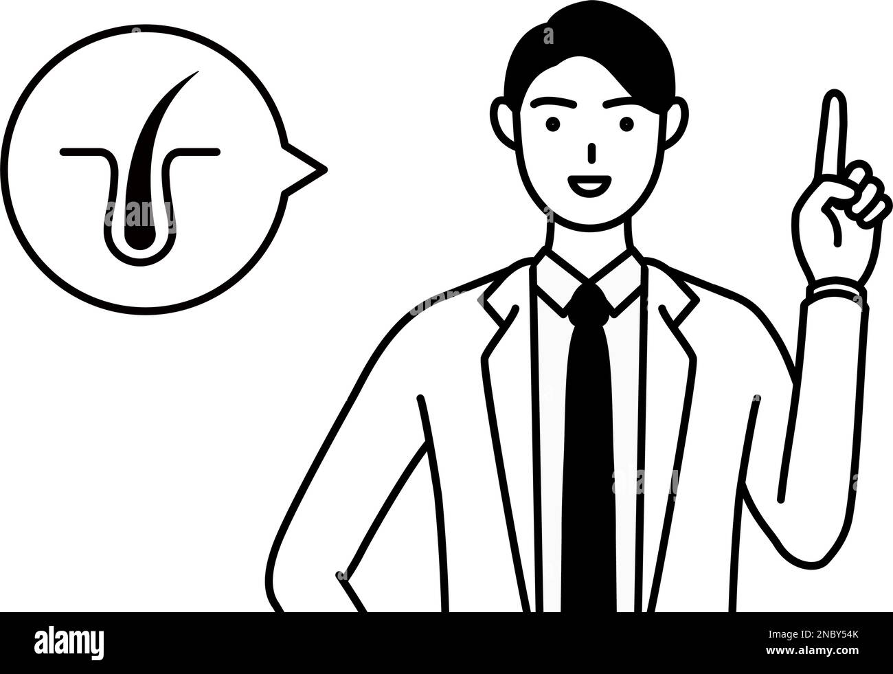 Cosmetic dermatologist explaining cosmetic and permanent hair removal ...