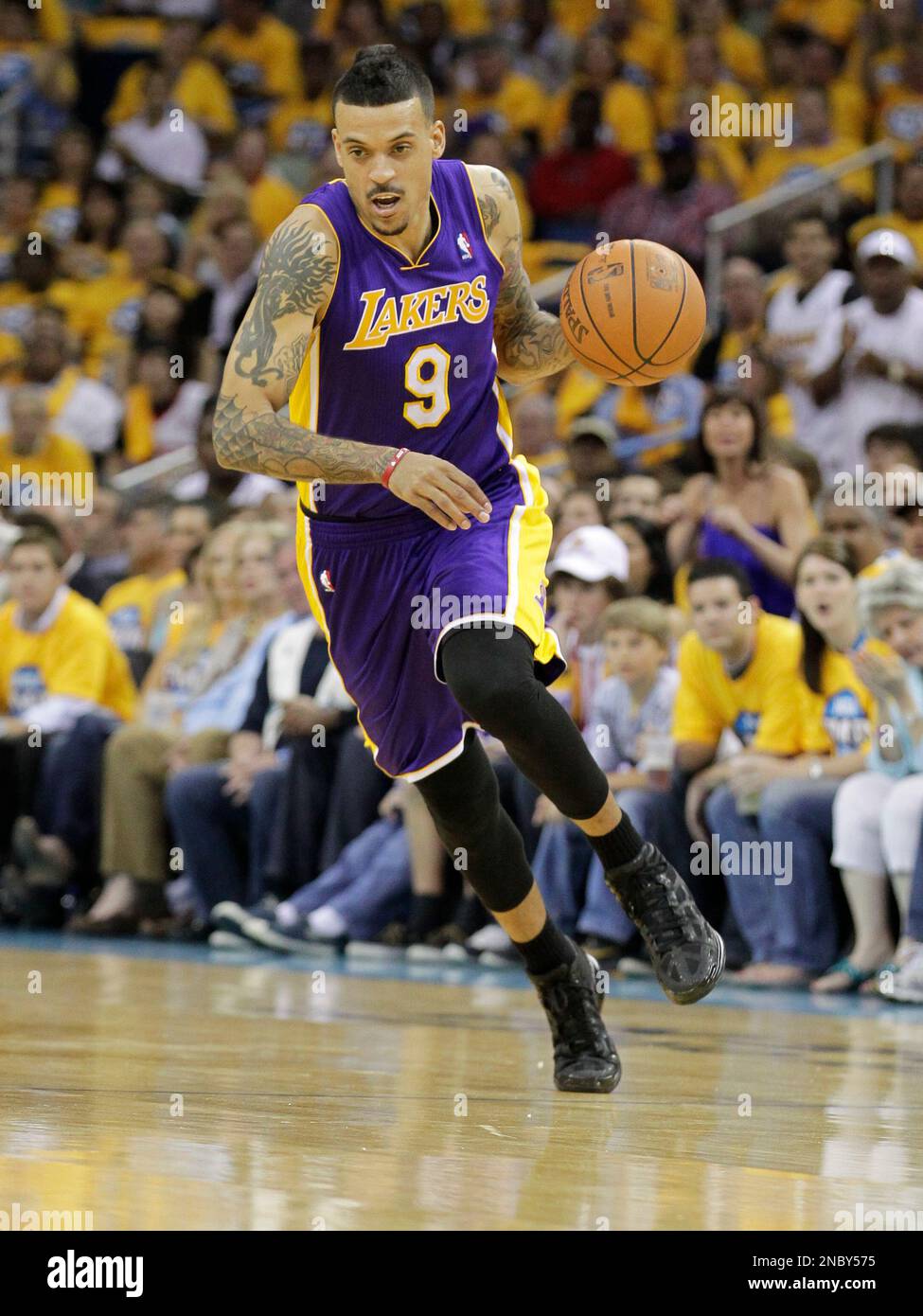 Los Angeles Lakers small forward Matt Barnes (9) during Game 3 of a ...