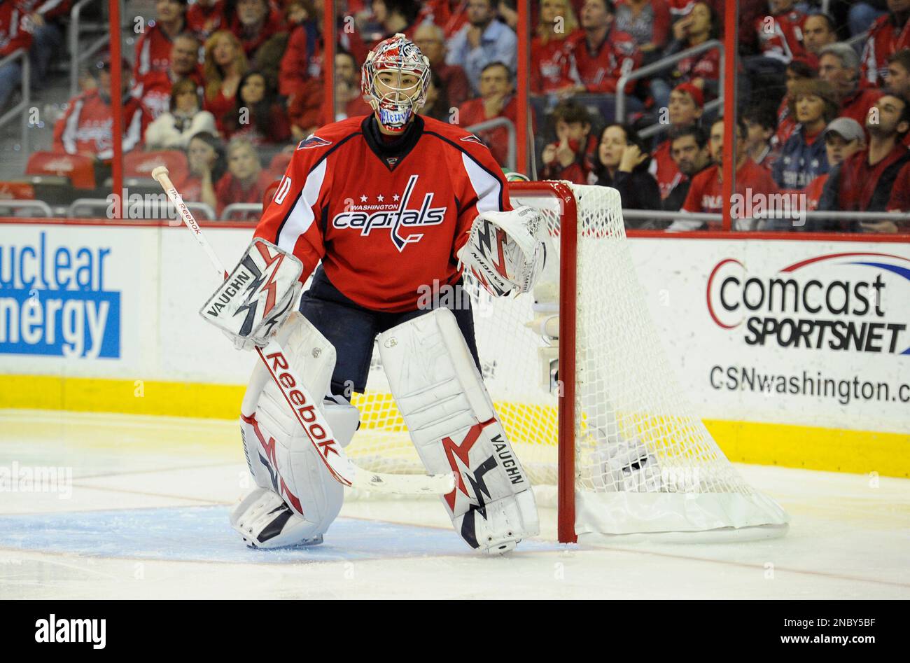 Washington Capitals goalie Michal Neuvirth, of the Czech Republic ...