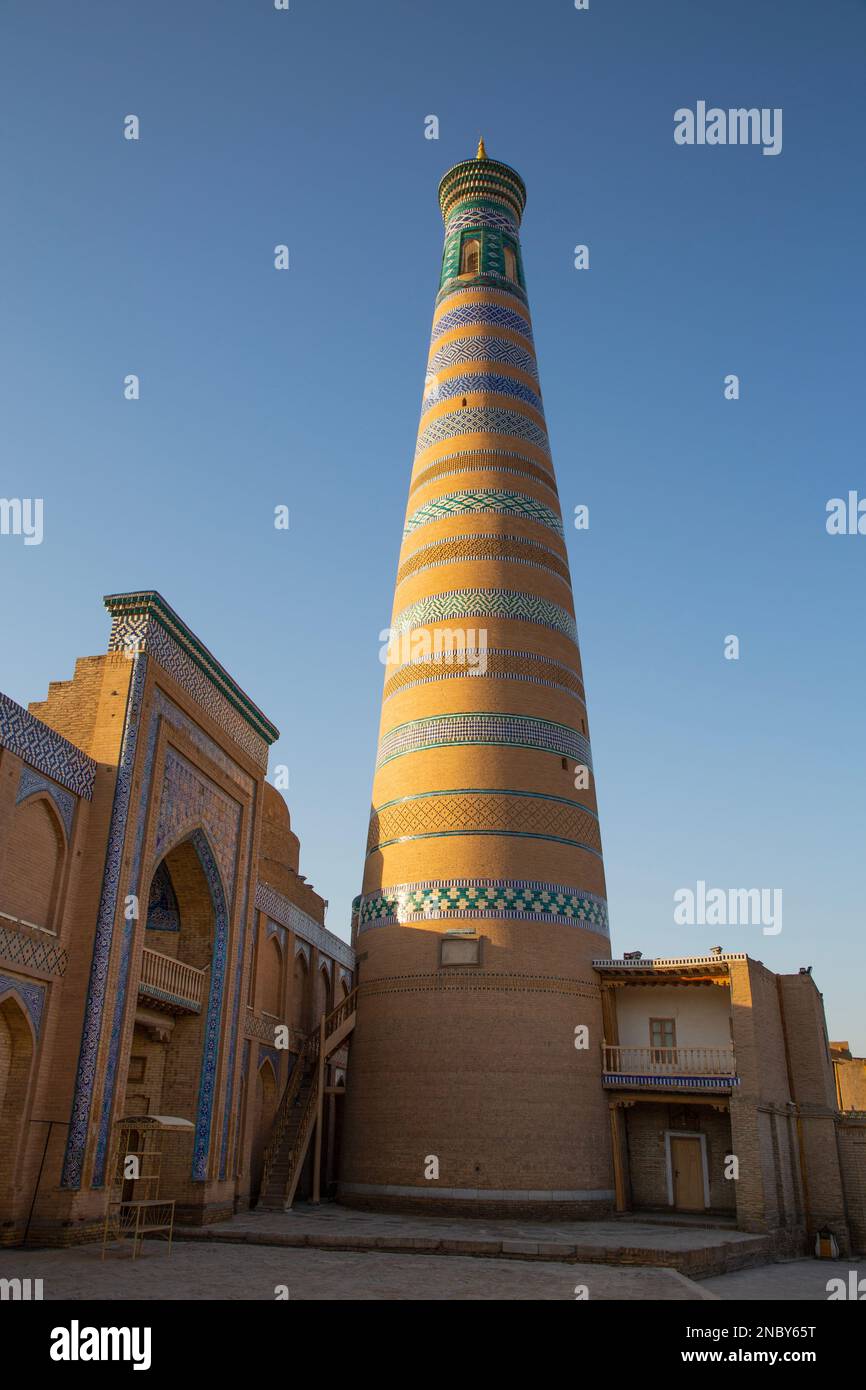 Islam Khoja Madrasah and Islam Khoja Minaret, Ichon Qala, Khiva ...