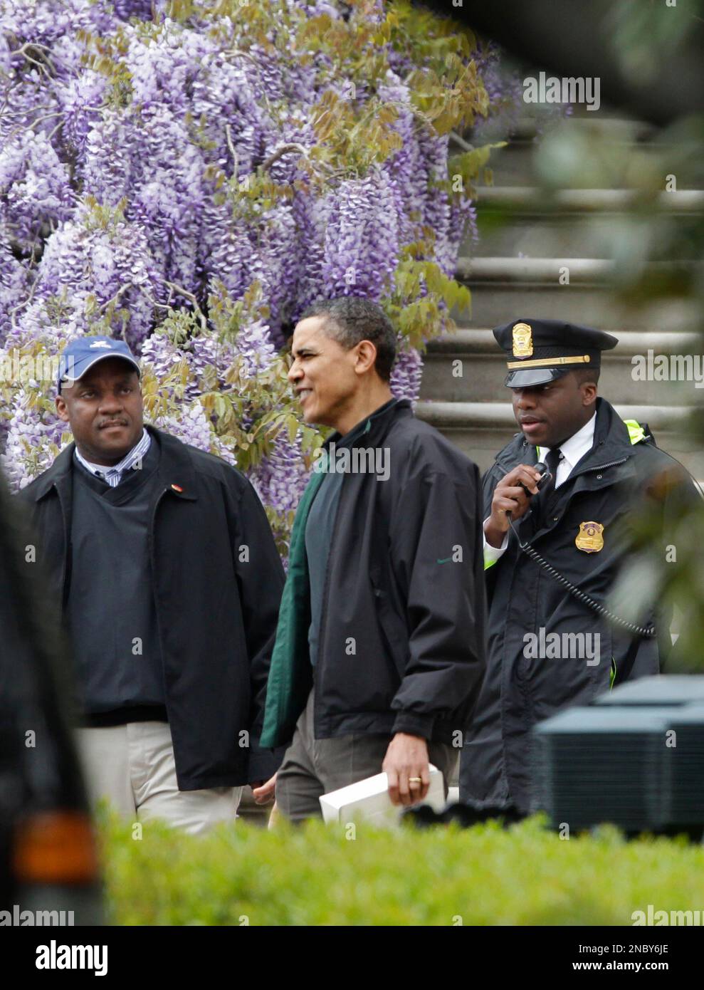 President Barack Obama walks from the White House in Washington ...