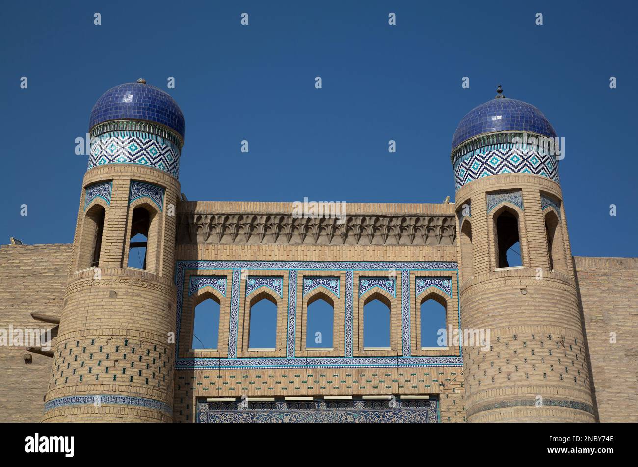 East Gate, Ichon Qala, UNESCO World Heritage Site, Khiva, Uzbekistan ...