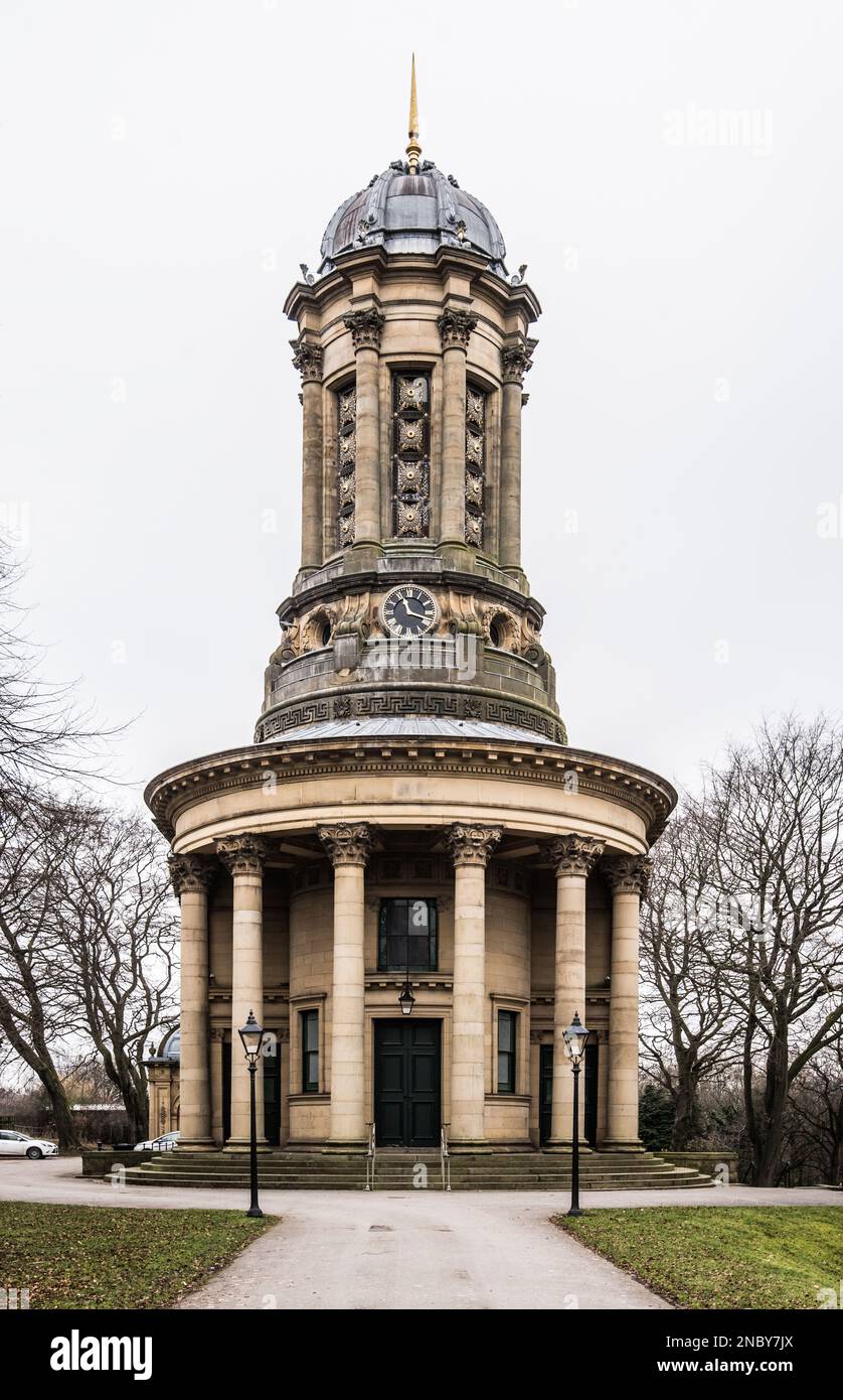 Grade 1 listed building in valley of river aire hi-res stock ...