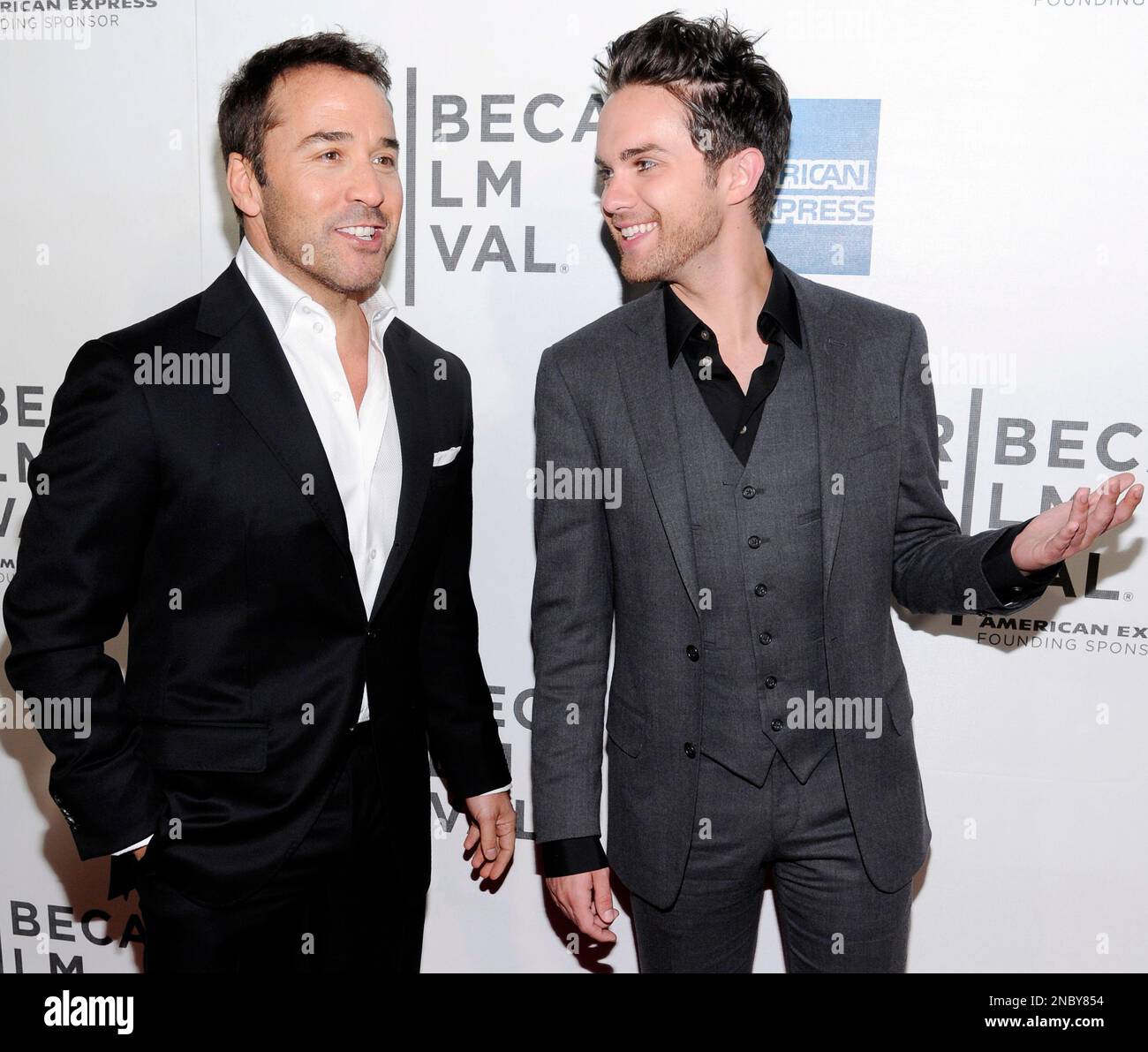 Actors Jeremy Piven, left, and Thomas Dekker attend the world premiere ...