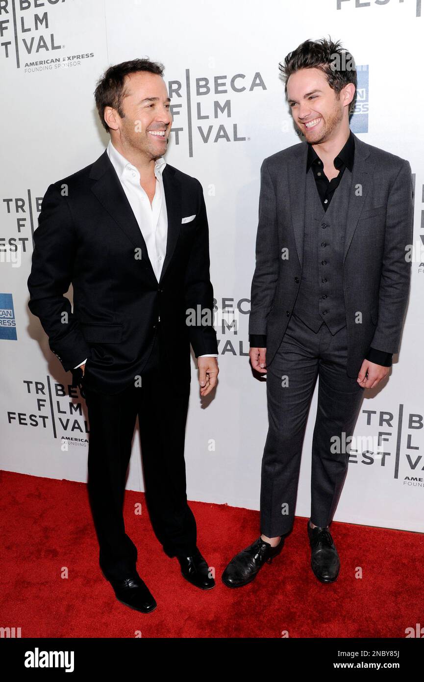 Actors Jeremy Piven, left, and Thomas Dekker attend the world premiere ...