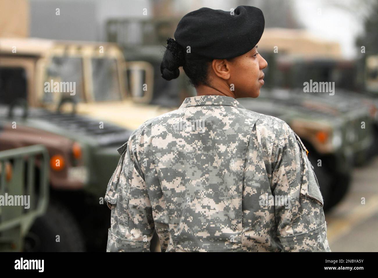 Army Maj. Sequana Robinson models a new women's combat uniform that is ...