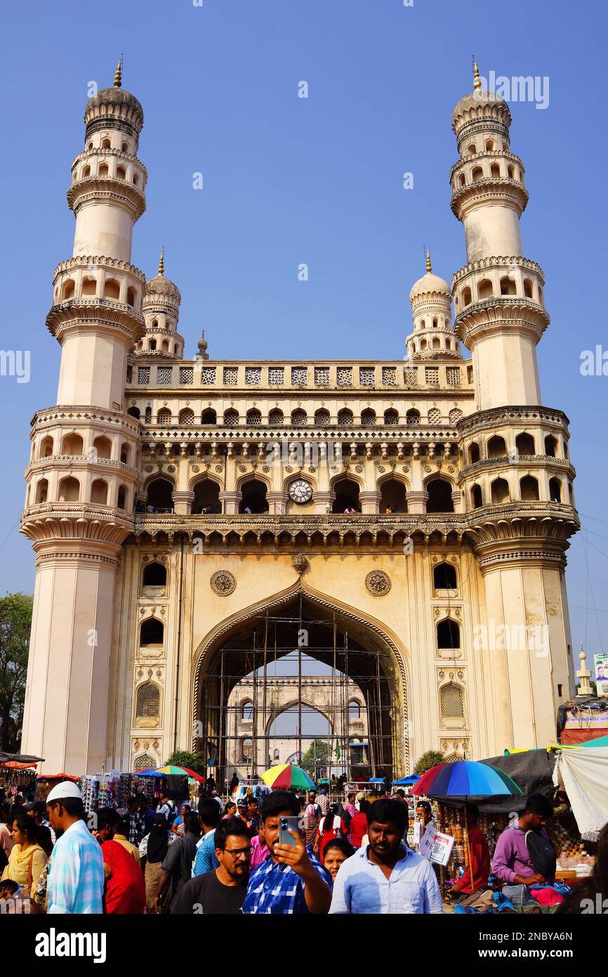 Charminar mosque Charminar Hyderabad India Andhra Pradesh Stock Photo ...