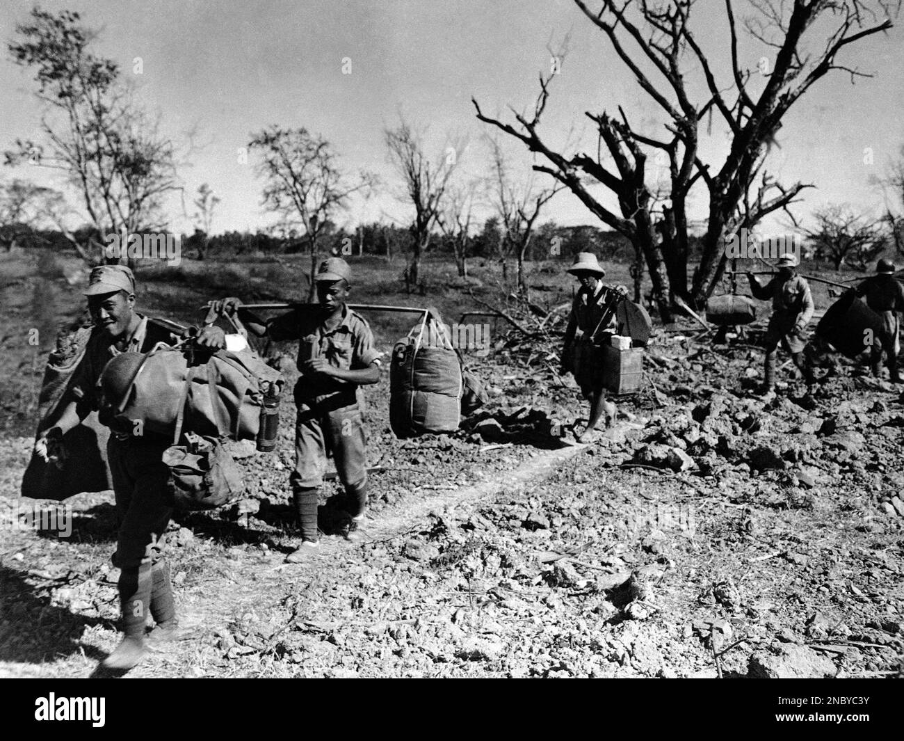 Troops of the 38th Chinese Division captured Bhamo, Northern, Burma, on ...