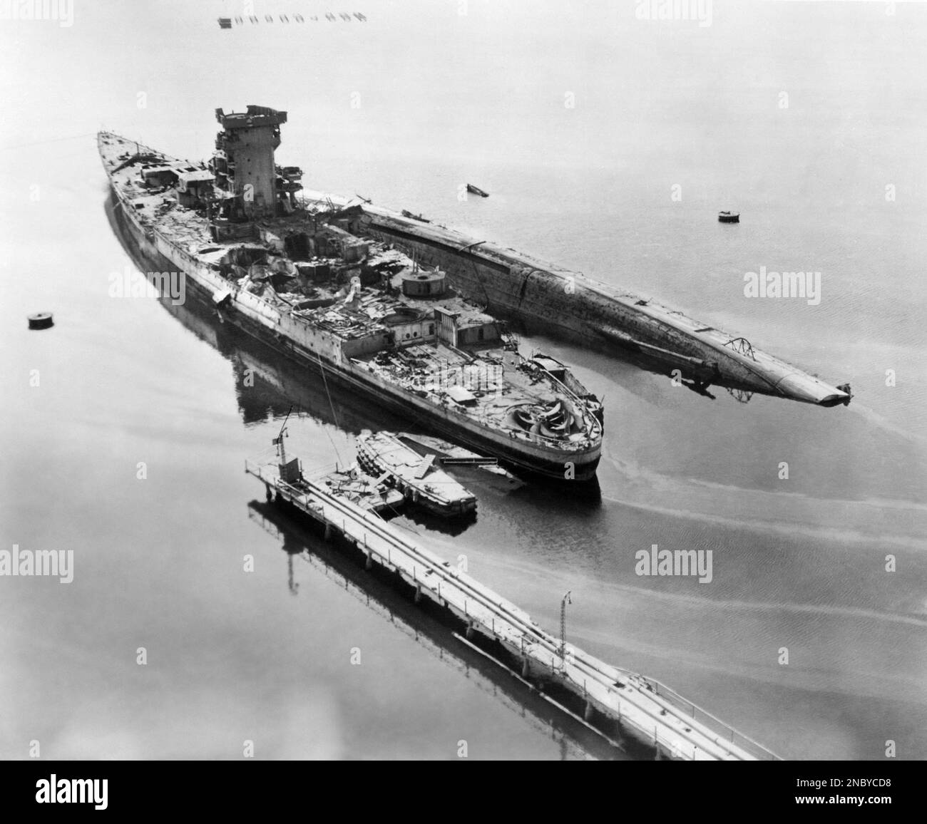 Another view of the destruction caused by Allied bombers when they set ...
