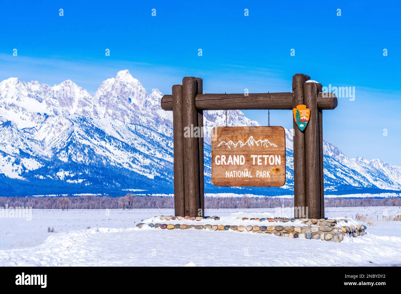 Grand teton national park sign hi-res stock photography and images - Alamy