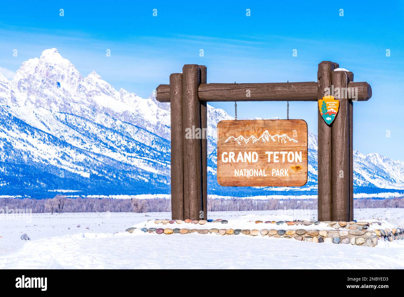 Grand teton national park sign hi-res stock photography and images - Alamy