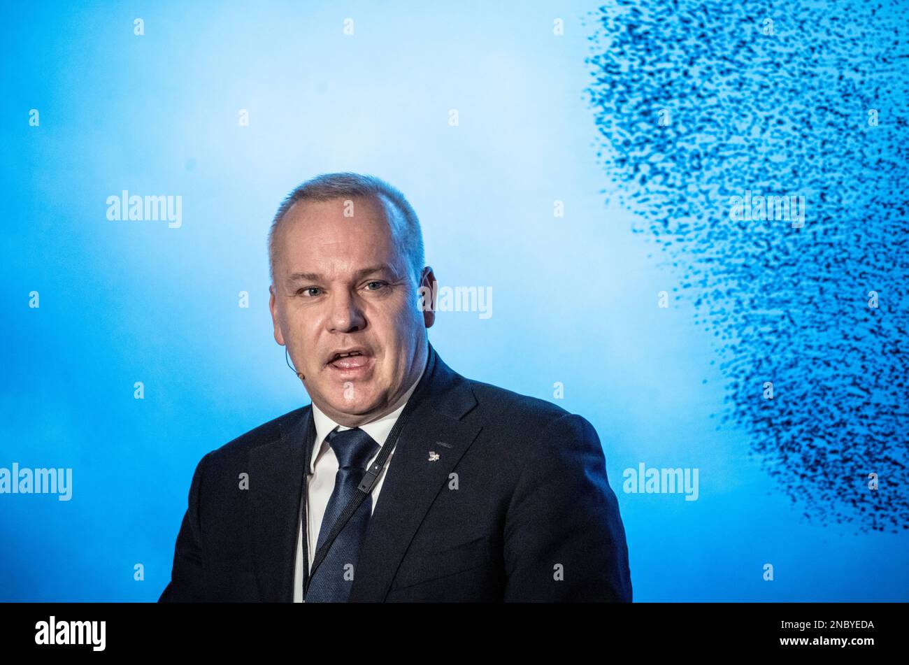 Oslo 20230214.Equinor CEO Anders Opedal on stage during the Oslo Energy ...