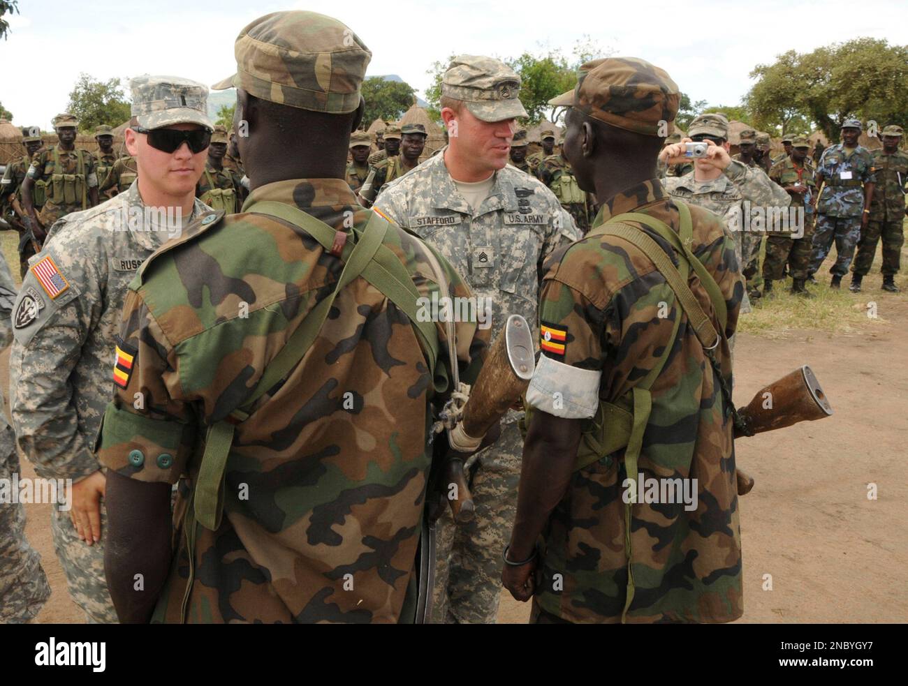 U.S. Army Africa with Uganda People’s Defence Force soldiers at the ...