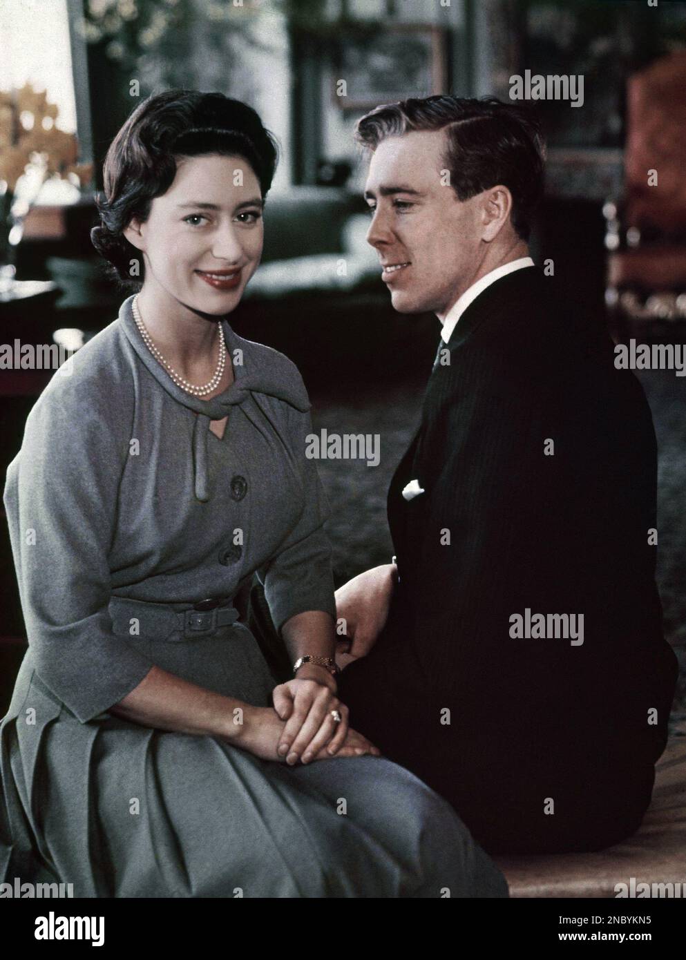 Princess Margaret, after the announcement of engagement to Anthony ...