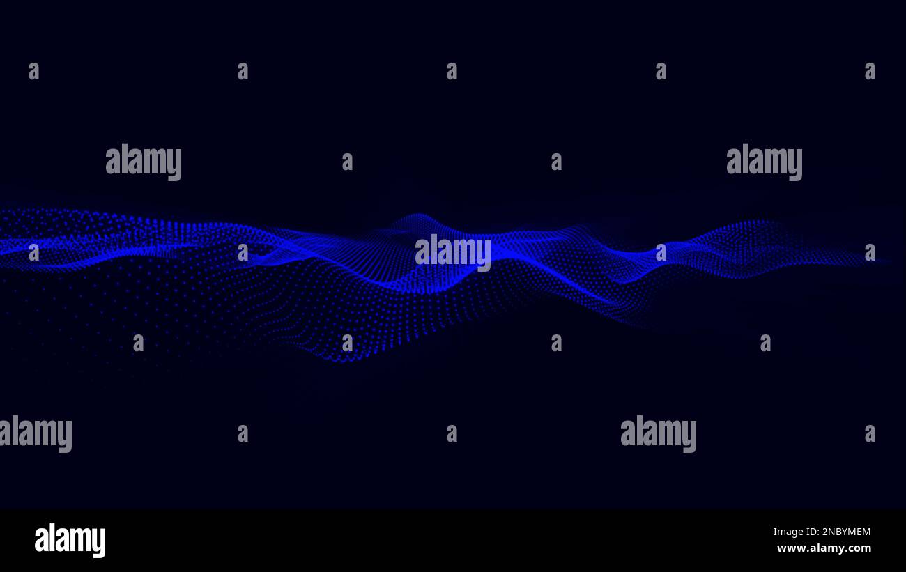 Abstract blue background with purple blue gradient wave. Wave effect ...