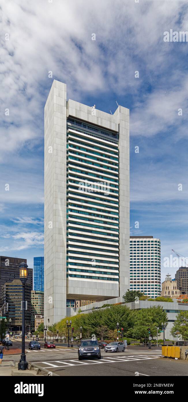 The Federal Reserve Bank of Boston is an aluminum and glass tower ...