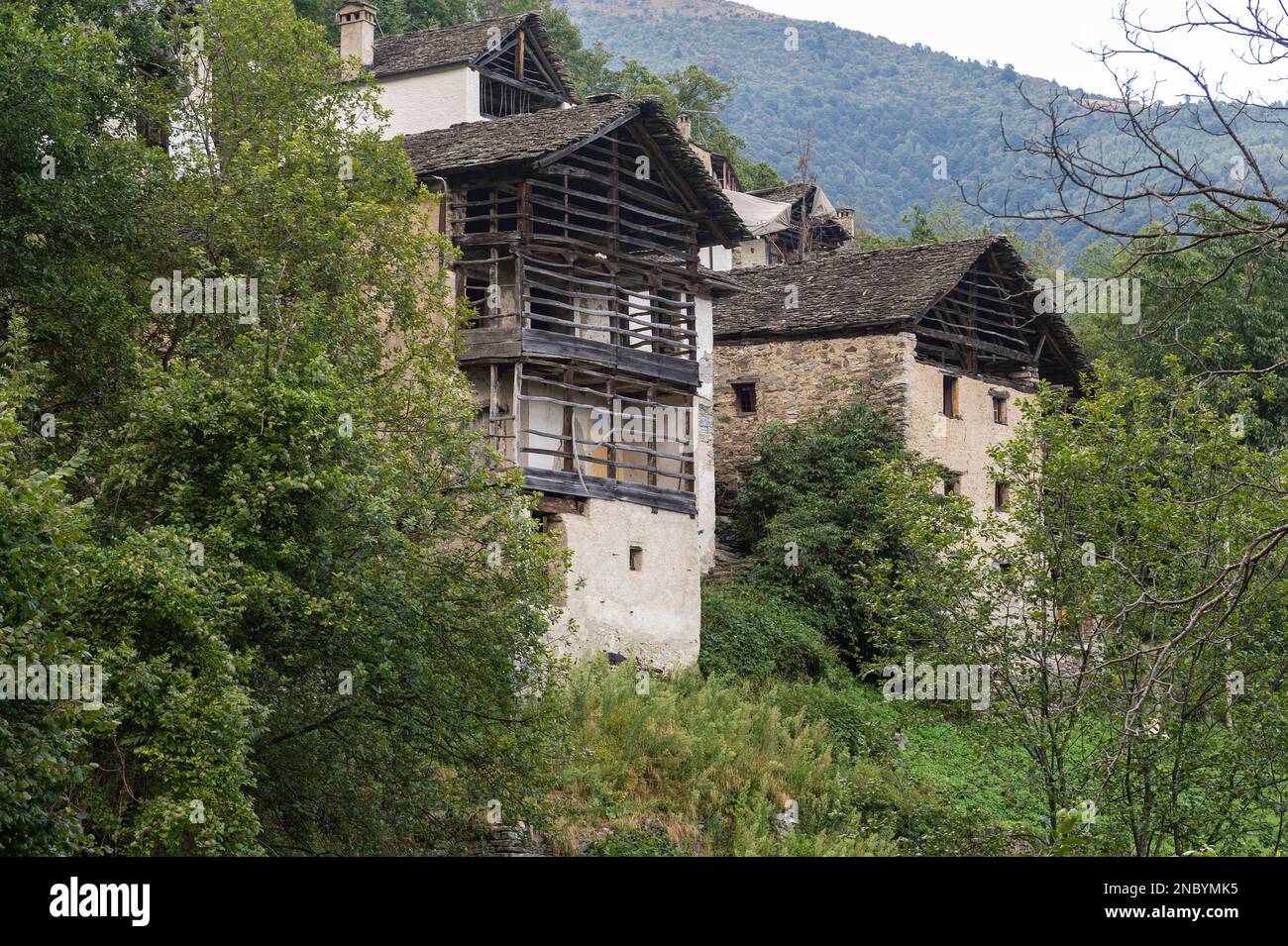 solivo village, boccioleto, italy Stock Photo - Alamy