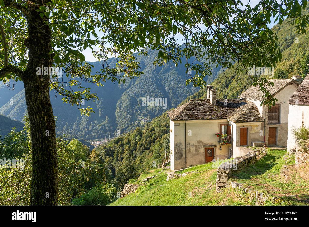 solivo village, boccioleto, italy Stock Photo - Alamy