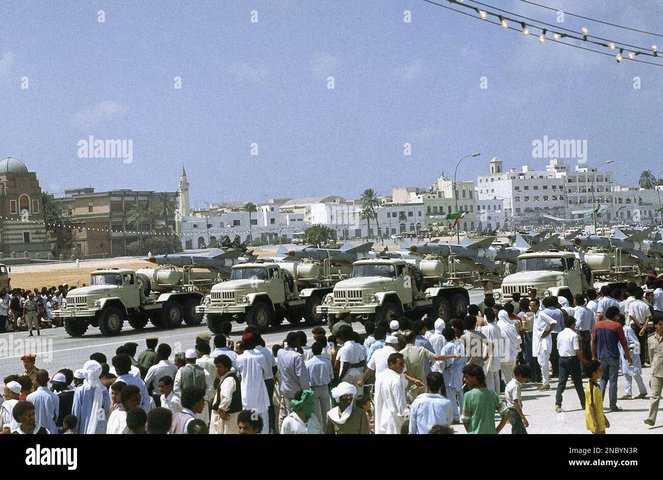 Special war tracks parading on the occasion of the 15th anniversary of ...