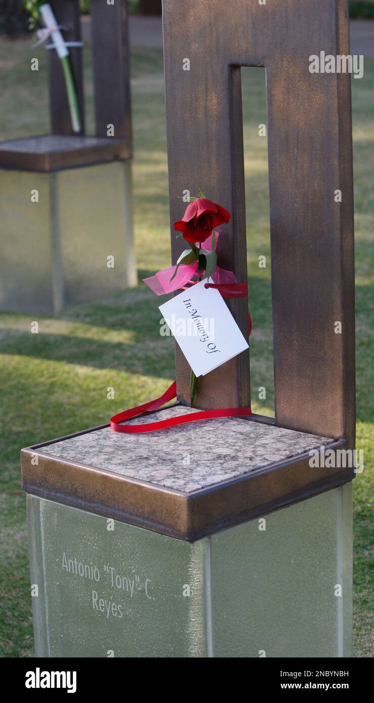 A rose in memory of Oklahoma City bombing victim Antonio "Tony" C ...