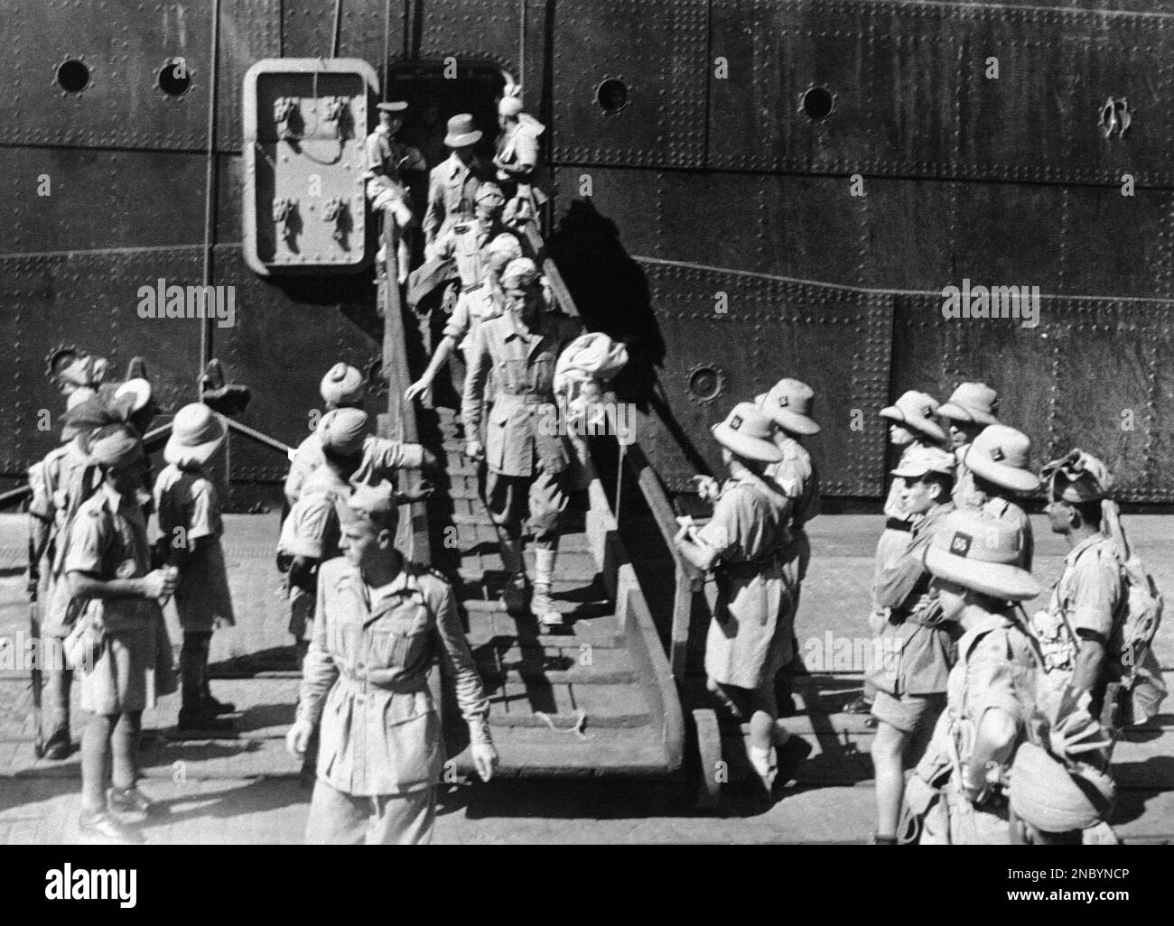 Italian prisoners-of-war captured in the western desert, now in an ...