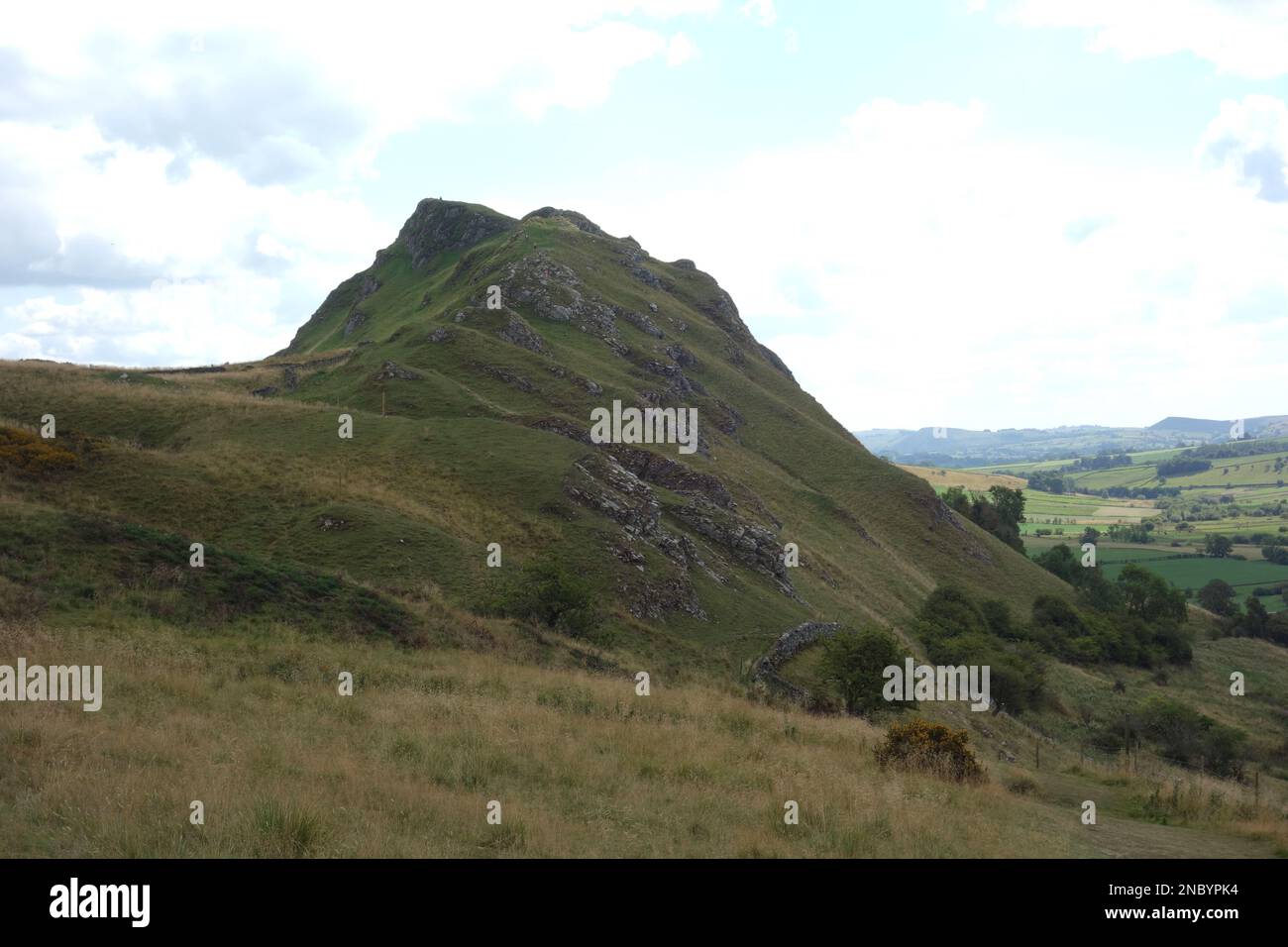 Chrome Hill from Path near Tor Rock at the Head of the Swallow Brook ...