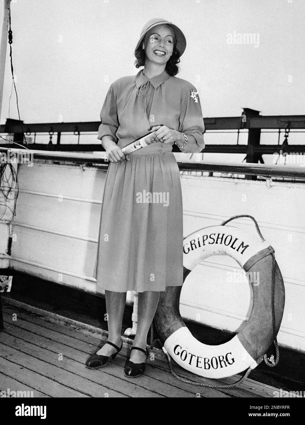 Swedish film star Greta Garbo, who confessed to reporters that she was ...