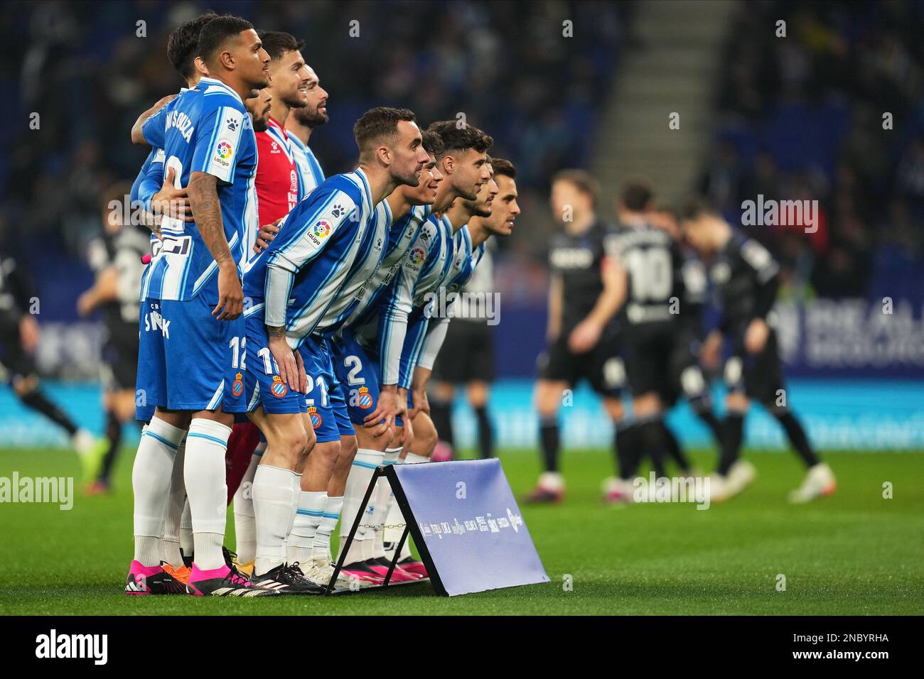 Barcelona, Spain. February 13 2023, RCD Espanyol team group during the ...