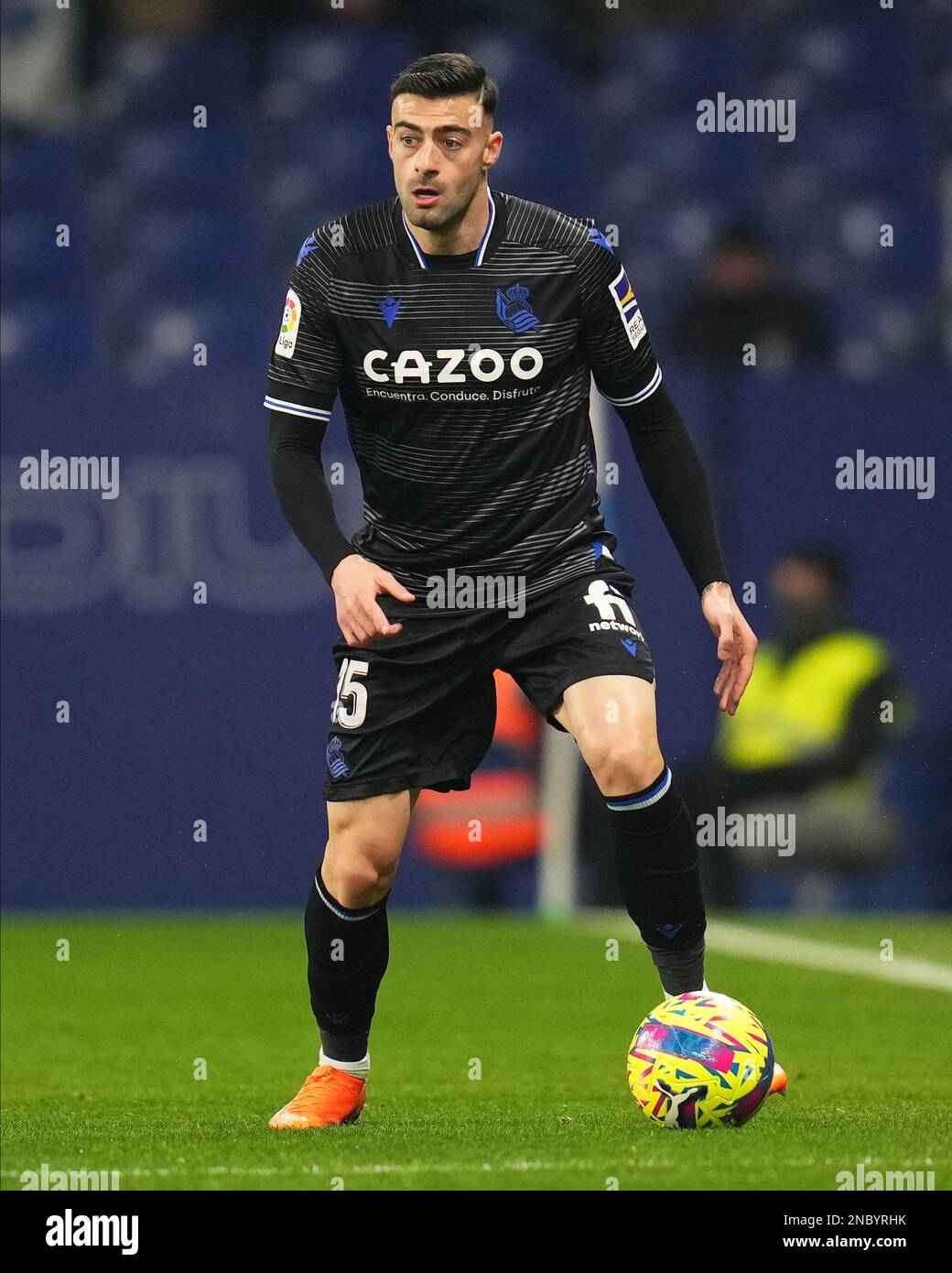 Barcelona, Spain. February 13 2023, Diego Rico of Real Sociedad during ...