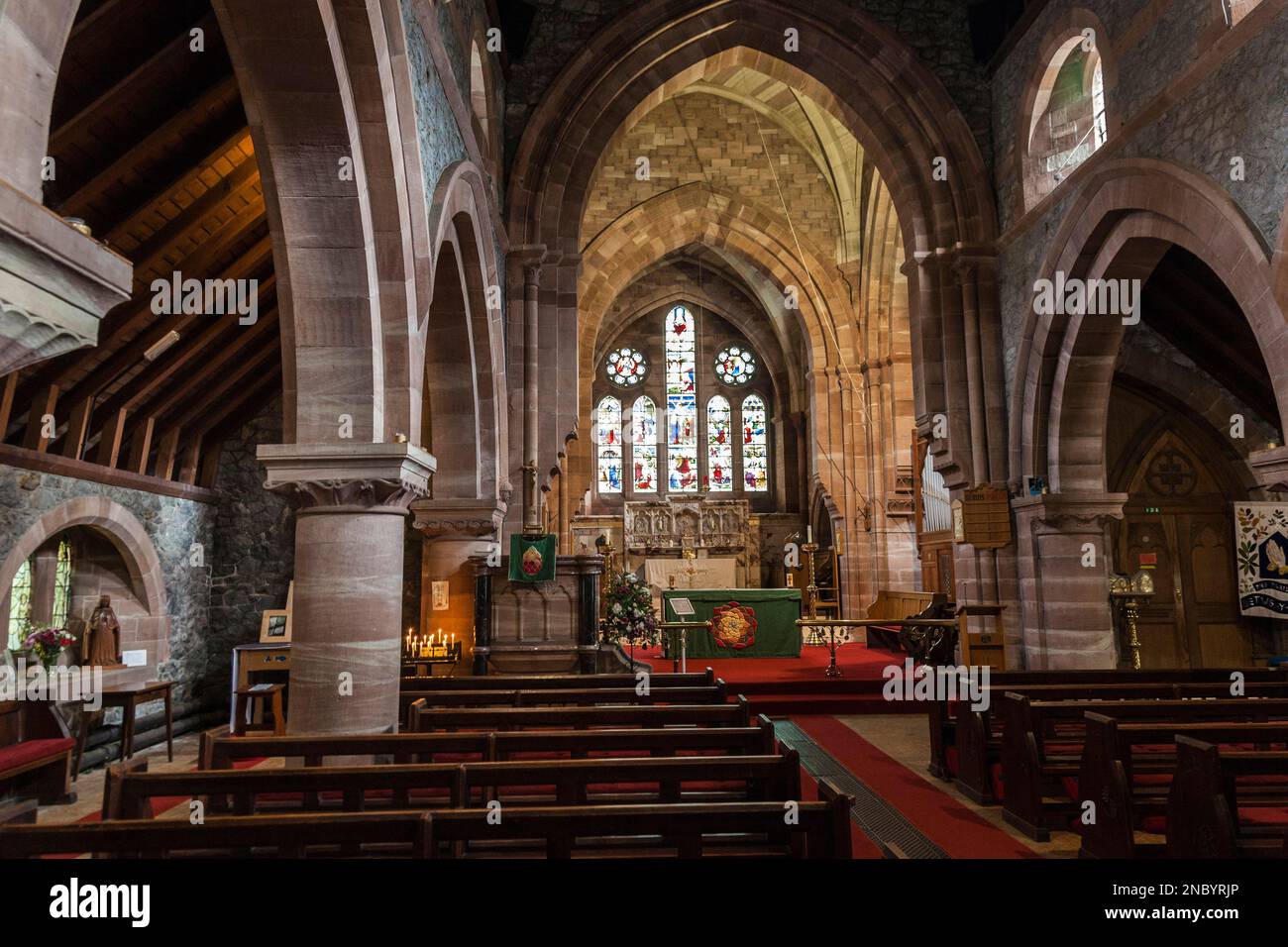 St Mary's church in the villlage of Betws-y-Coed,Wales Stock Photo - Alamy