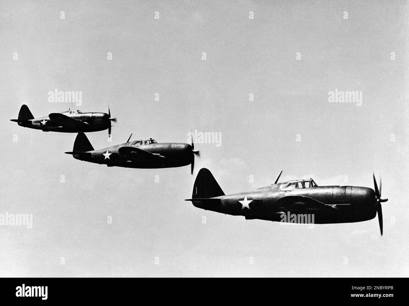 First flight pictures of the U.S. new P-47 fighter plane now in ...